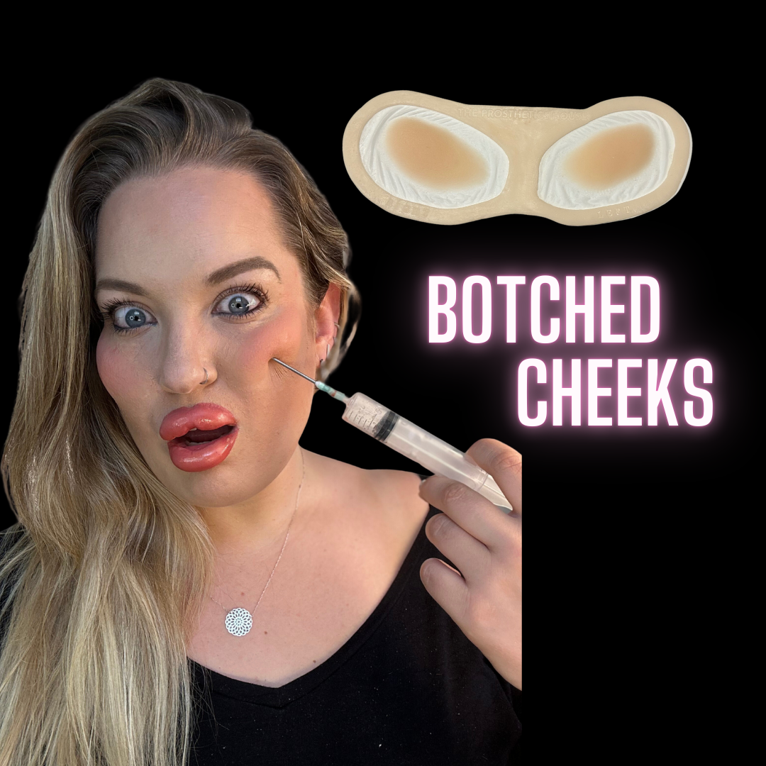 The Botched Cheeks | Silicone Prosthetics | SFX Make Up | Halloween ...